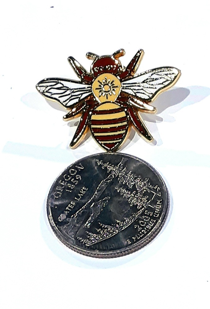 Lunar Phase Bee Pin - HappBee Acres Bee Supply