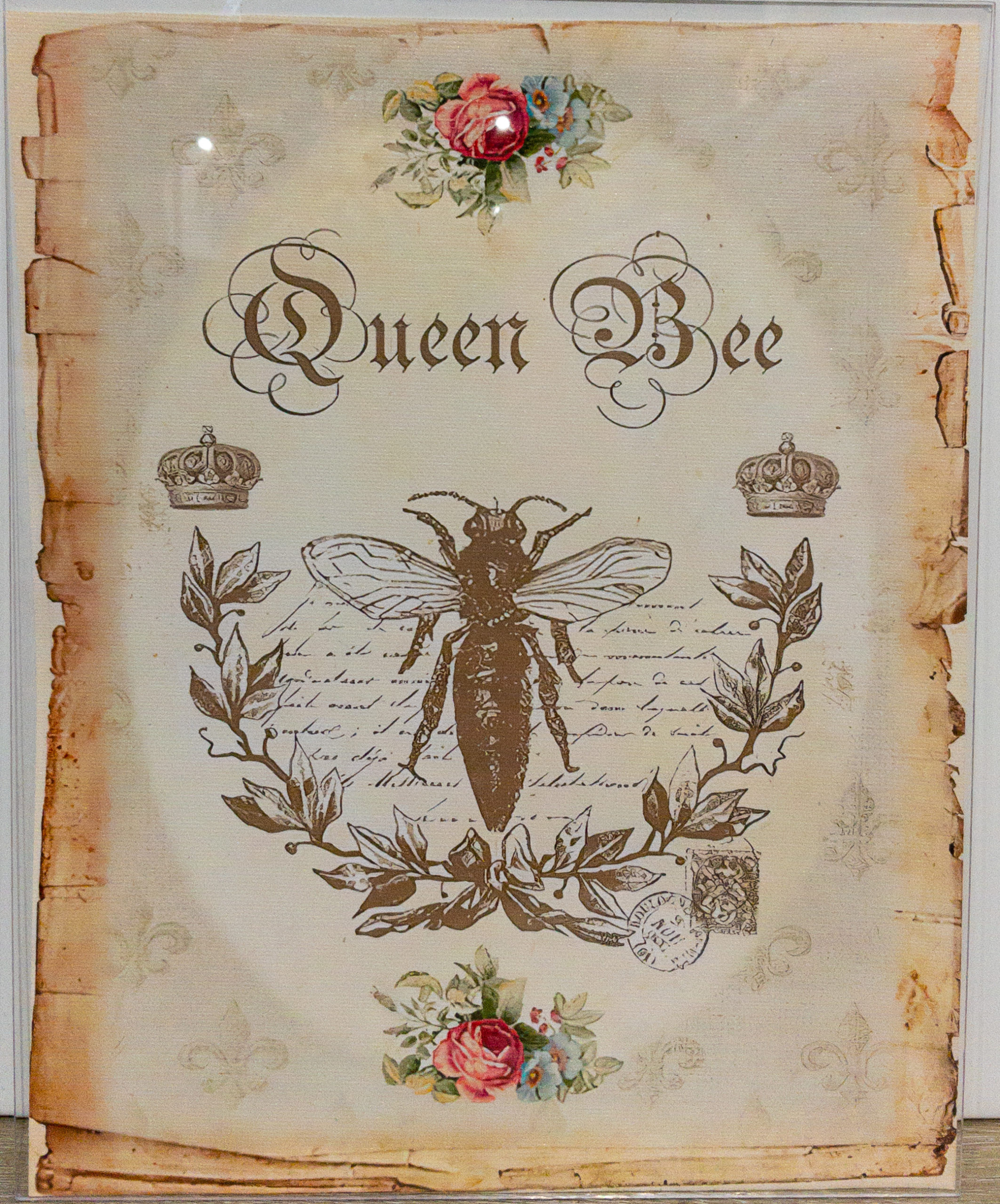Royal Queen Bee Canvas Print - HappBee Acres Bee Supply