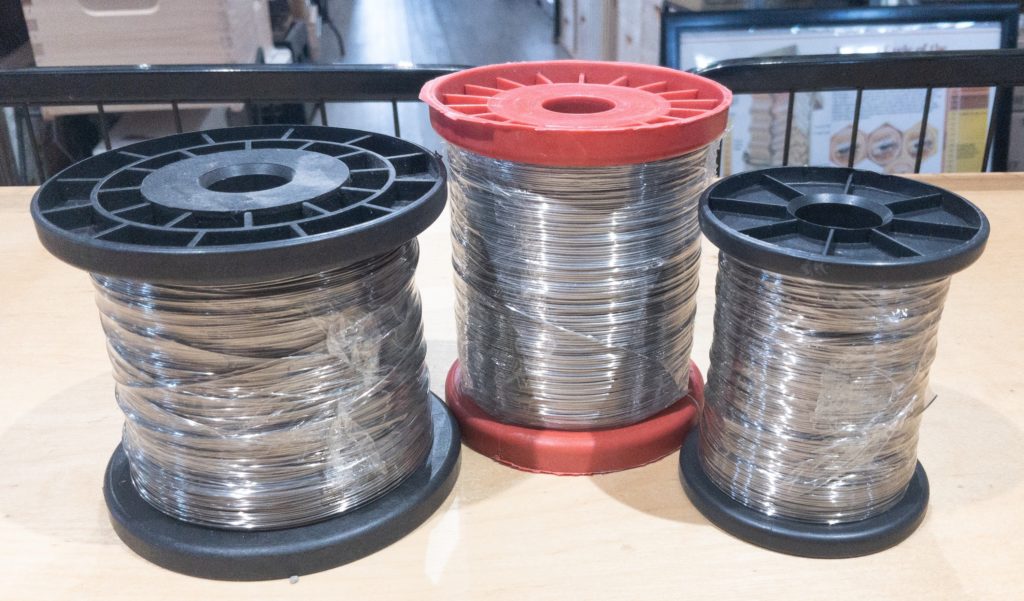 Stainless Steel Spool Wire- 1/2lb, 1lb, 2lb - HappBee Acres Bee Supply
