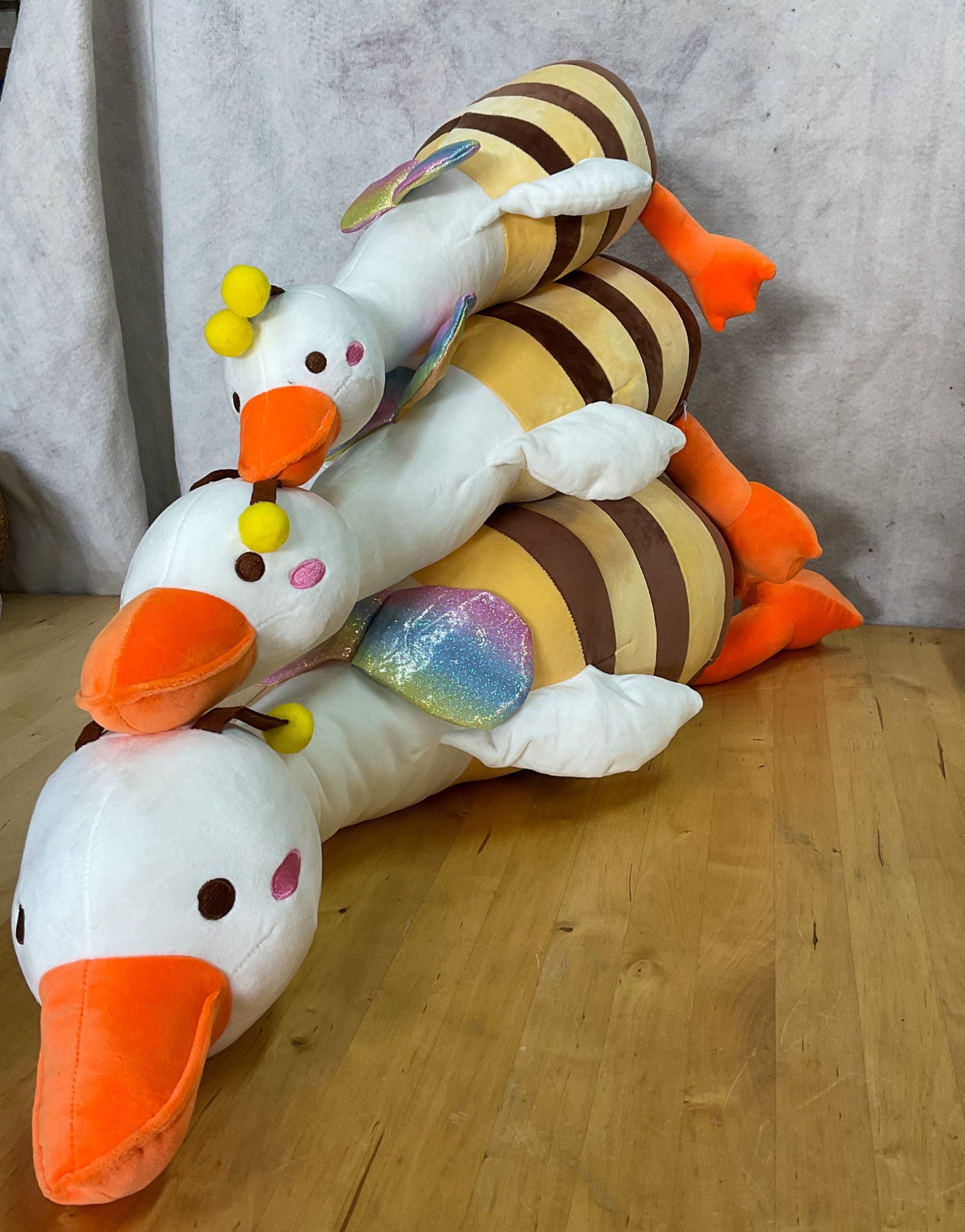Swan Bee Plushies - HappBee Acres Bee Supply