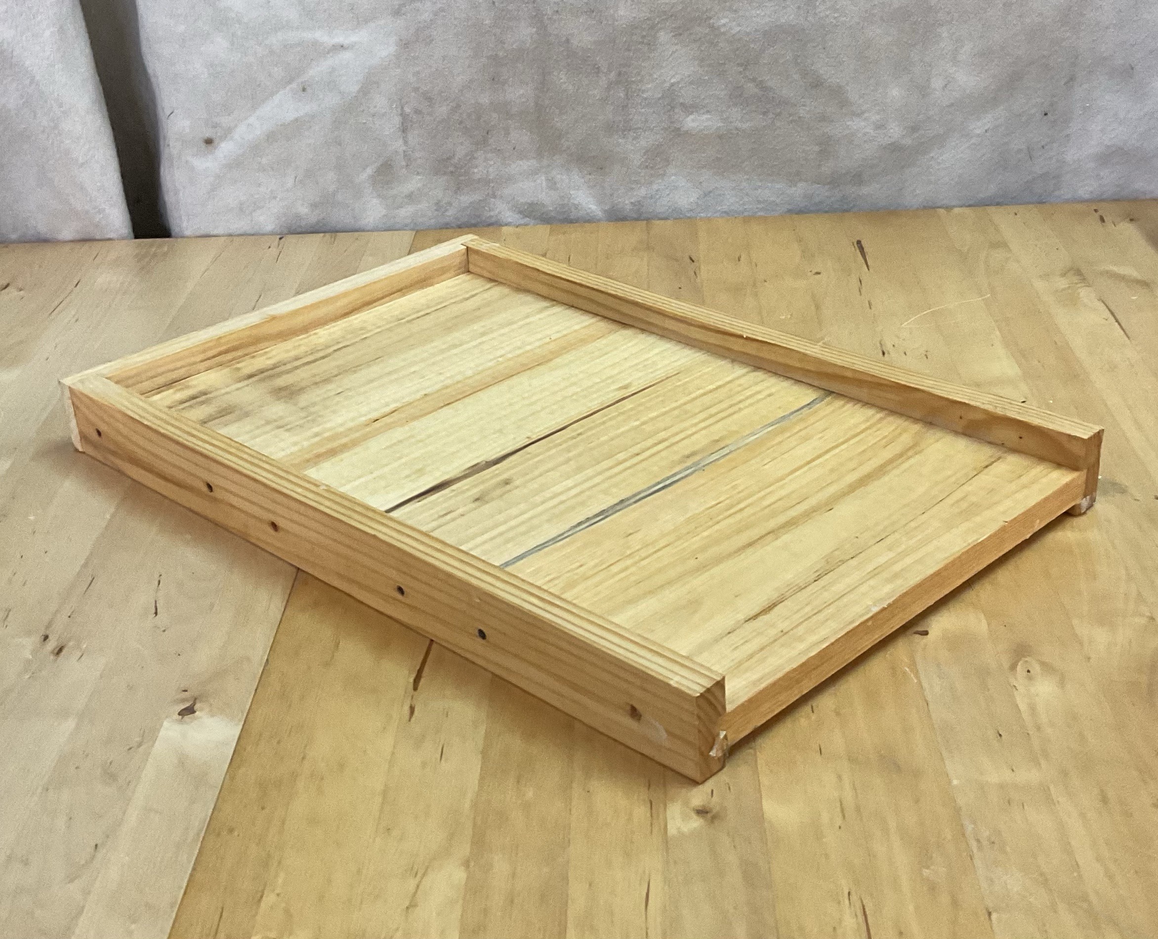 Wax Dipped Solid Bottom Board 8 Frame - HappBee Acres Bee Supply