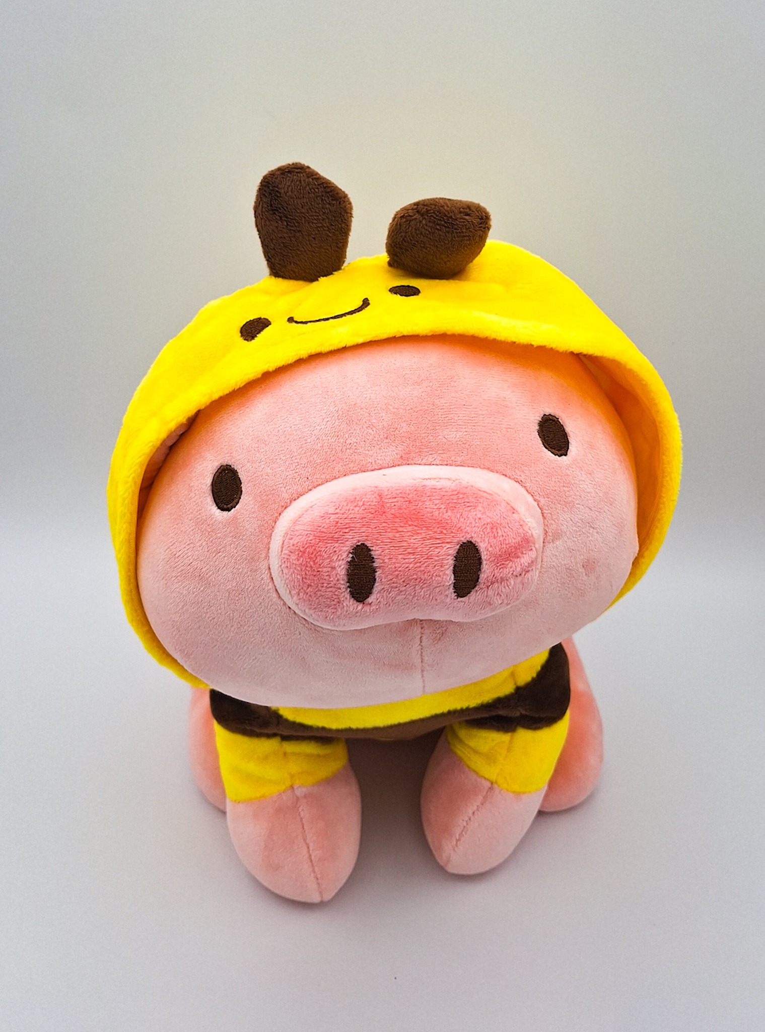 Piglet Plushie with Bee Costume - HappBee Acres Bee Supply