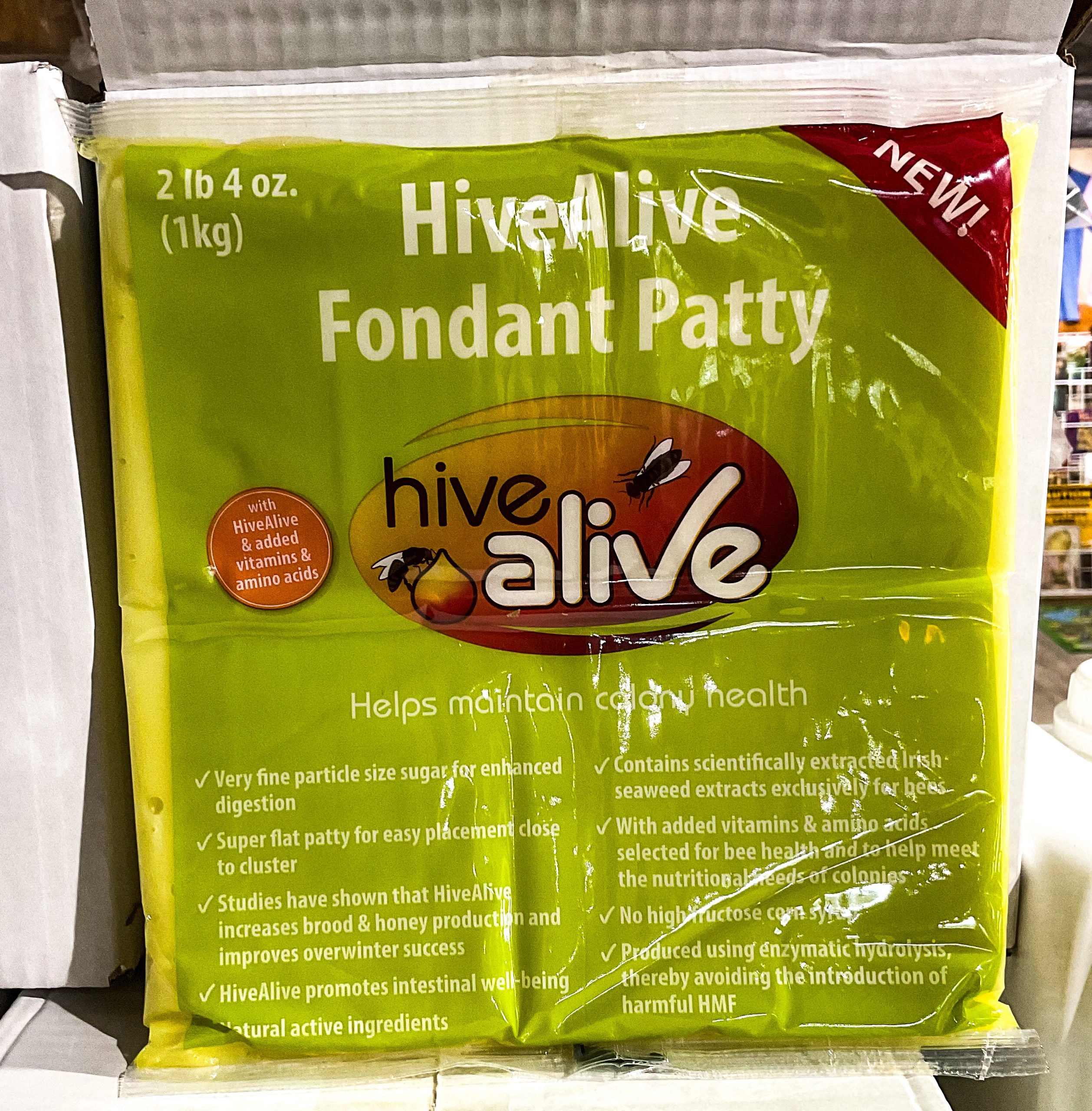 HiveAlive Fondant - HappBee Acres Bee Supply