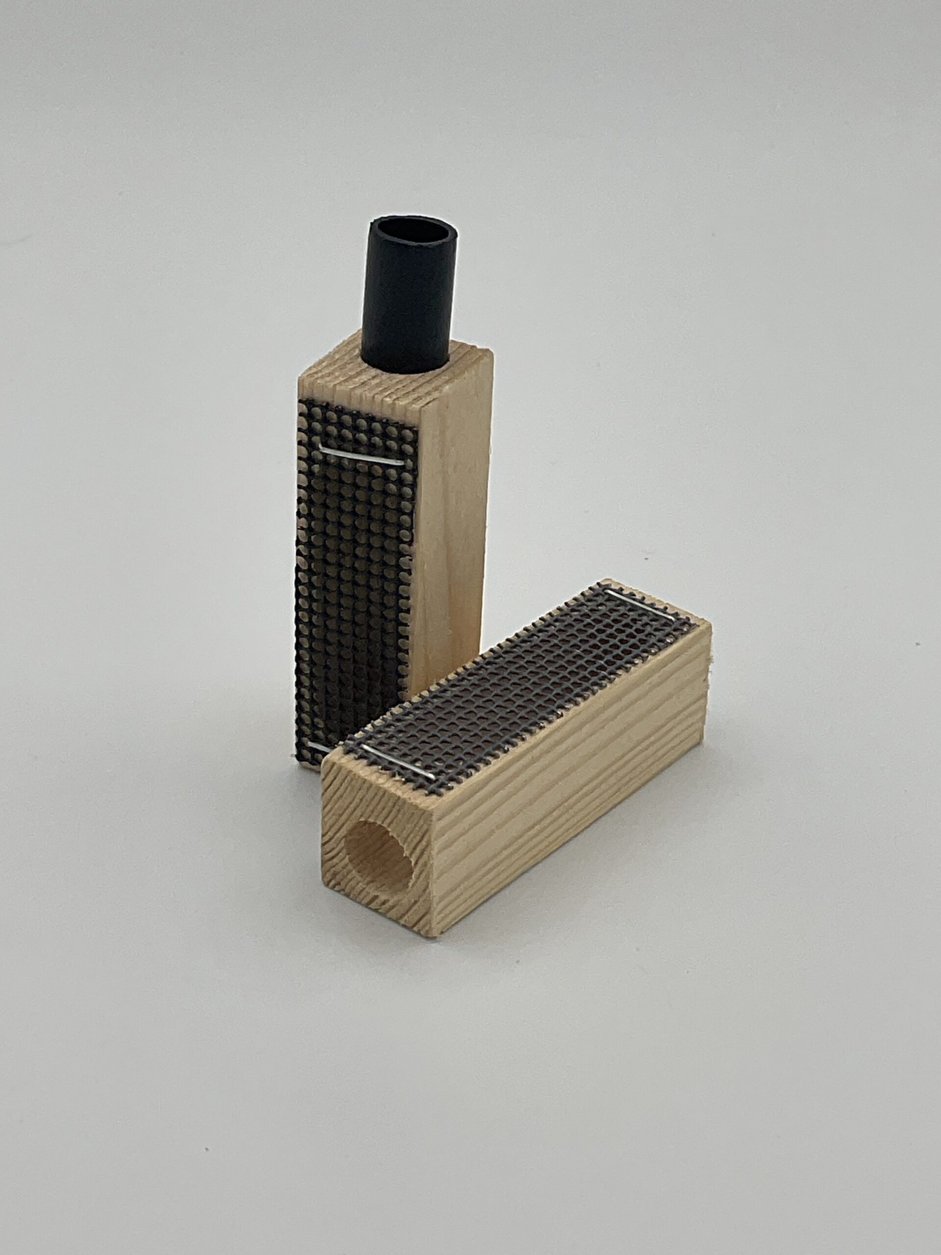 Mini-California Cage with tube 50 count - HappBee Acres Bee Supply