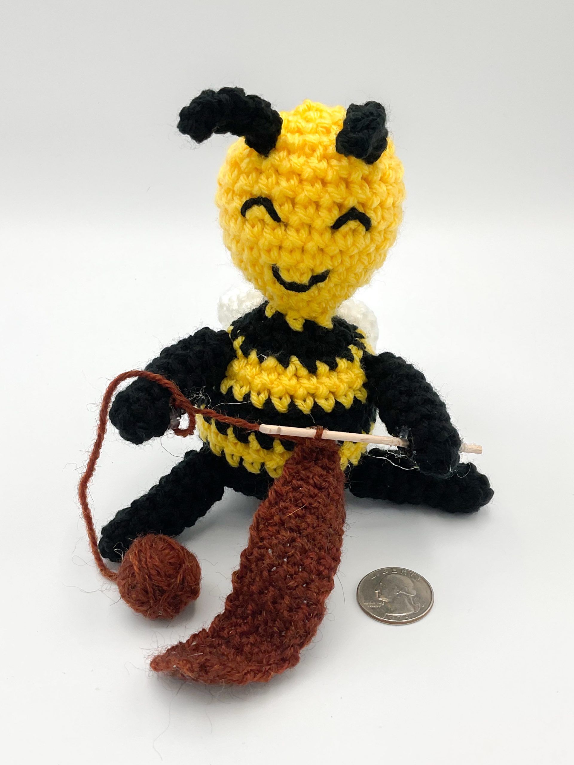 Crocheter Bee - HappBee Acres Bee Supply