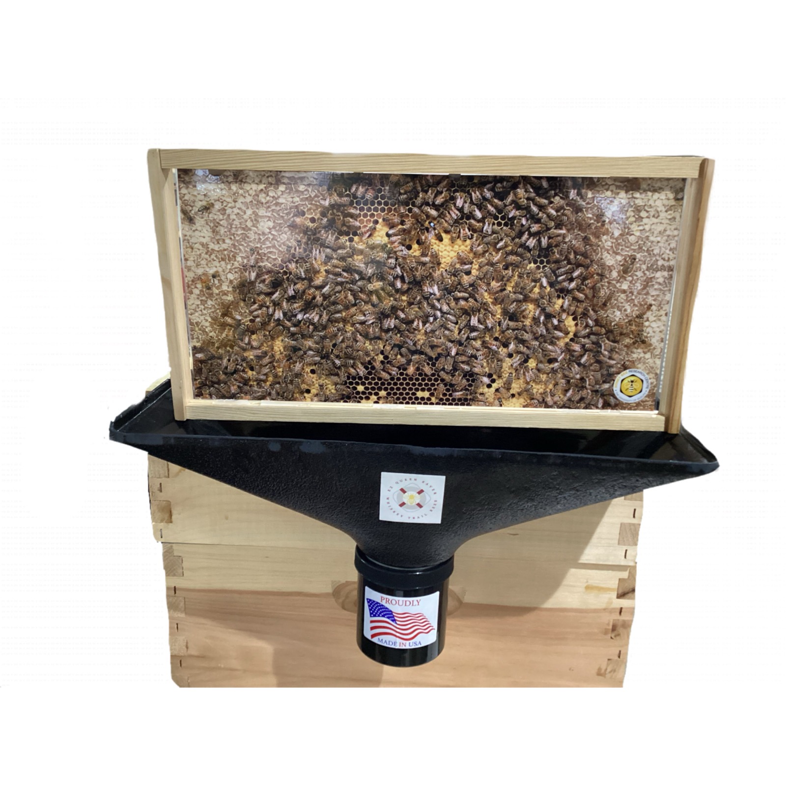 Varroa Test Funnel - EZ Queen Saver - HappBee Acres Bee Supply